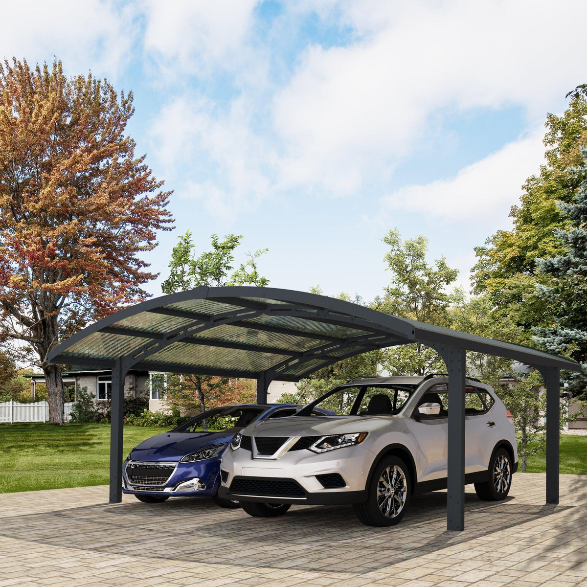 Arizona Wave 16x19 Carport Arch-Style – Dive To Shade